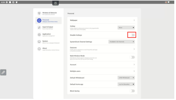 Clevertouch | UX PRO EDGE | Using the Hotkey on your UX Pro Edge ...
