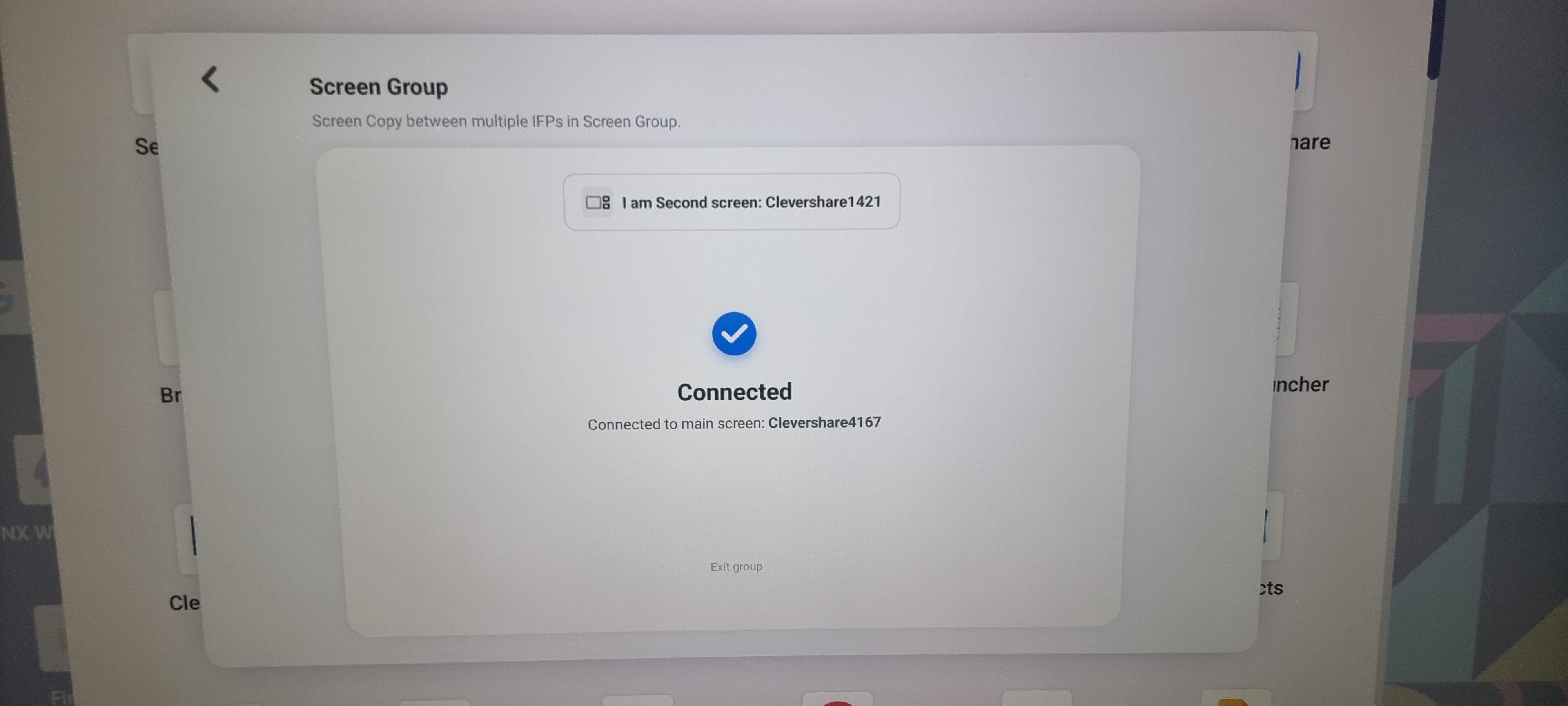 Clevertouch | Clevershare Application | Clevershare groups (screenshare ...