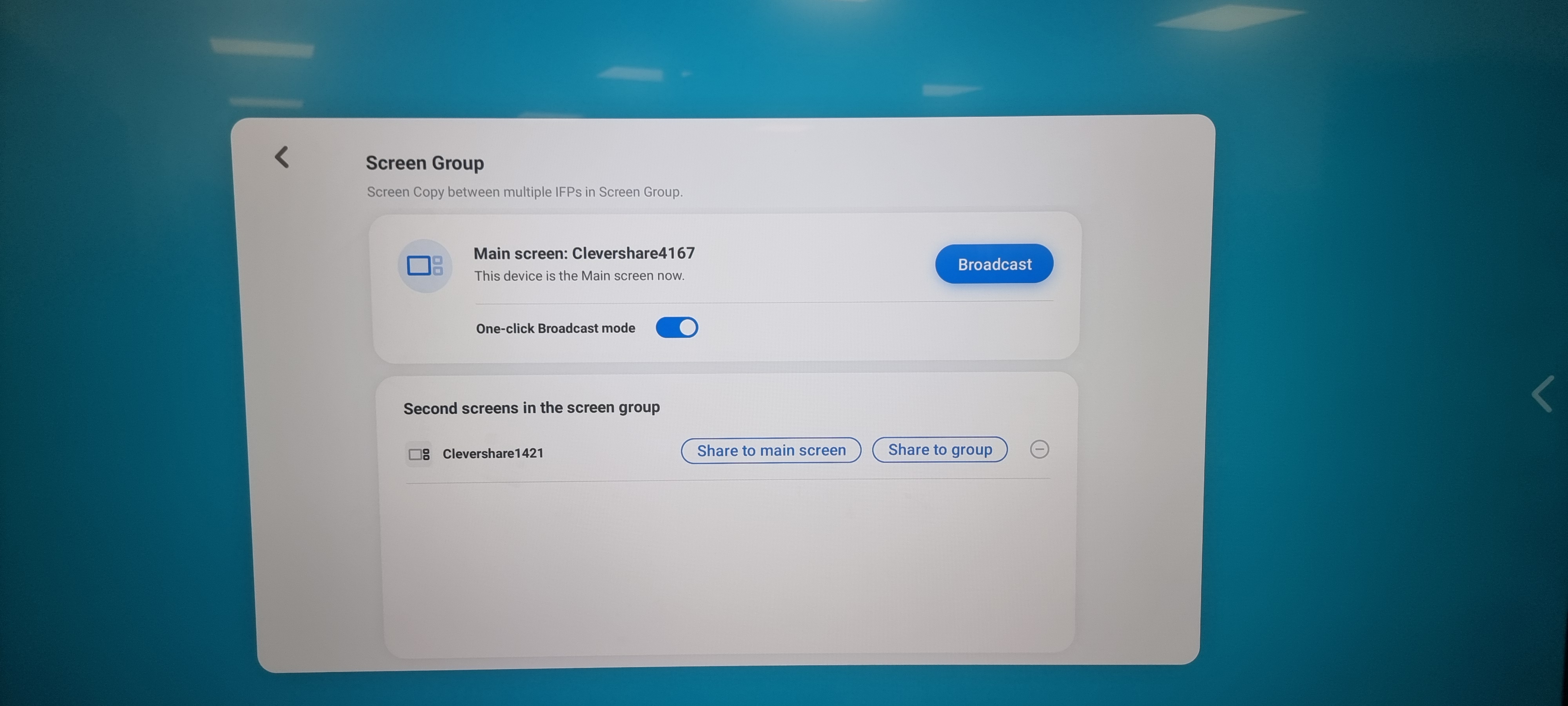 Clevertouch | Clevershare Application | Clevershare groups (screenshare ...