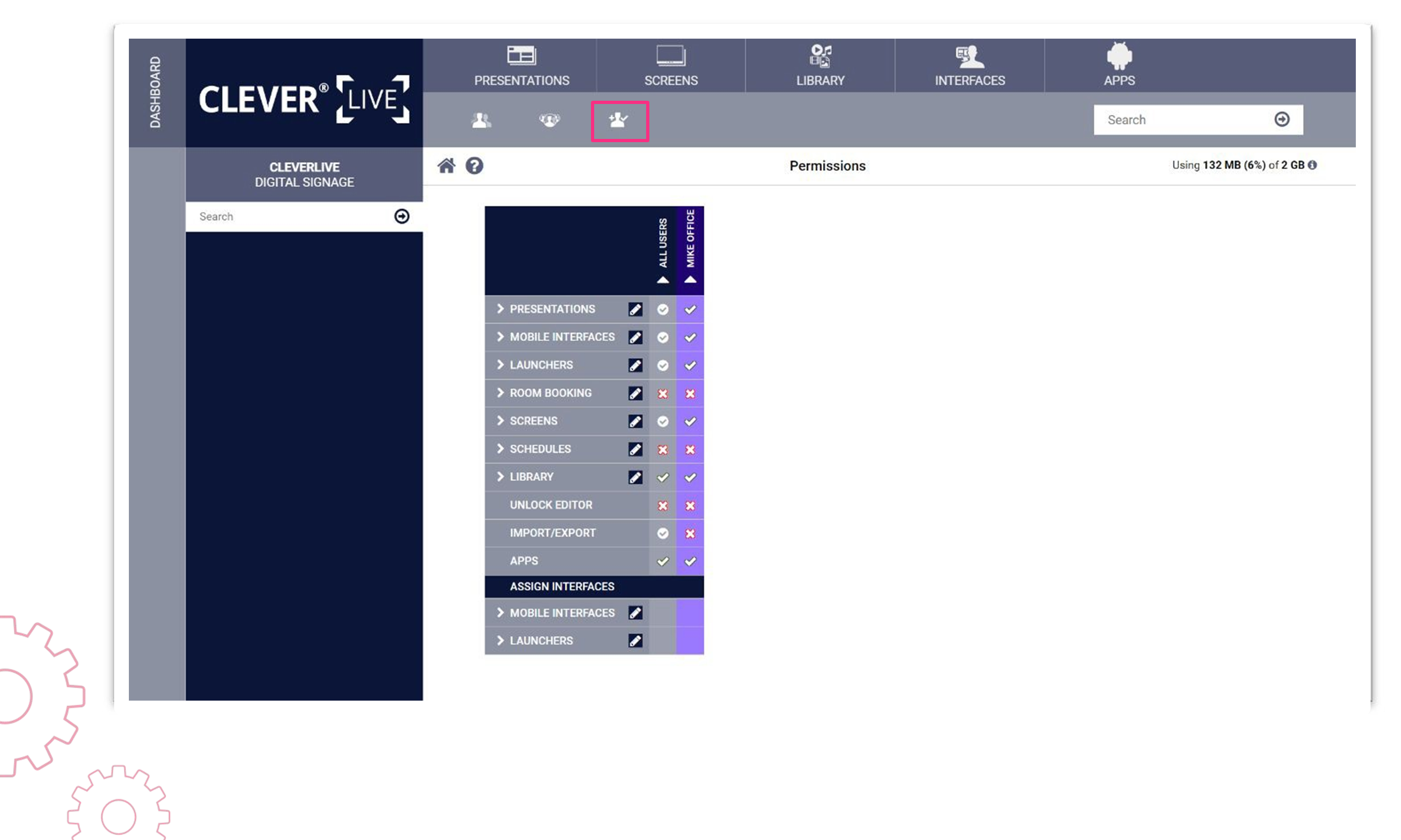Clevertouch | CleverLive | Permissions Editor – Clevertouch Support