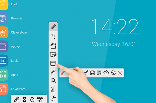 Clevertouch | Impact Plus | How do I add sticky notes to my screen ...